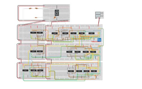 Circuit Design 7 Segment Version Full Tinkercad