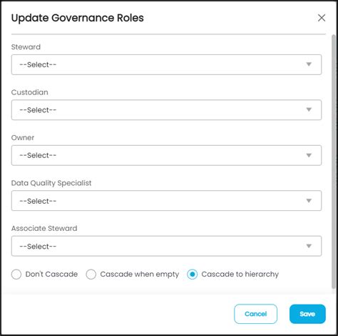 Managing Data Catalog Objects With Nine Dots Action Menu