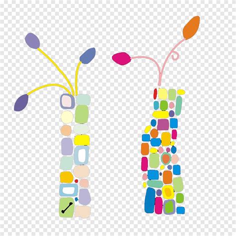 기하학 꽃병 그리기 기하학적 꽃병 꽃 화병 기하학적 패턴 Png Pngegg