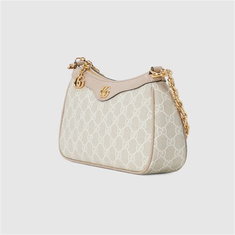 Ophidia Small Shoulder Bag In Beige And White Gg Supreme Gucci® Au