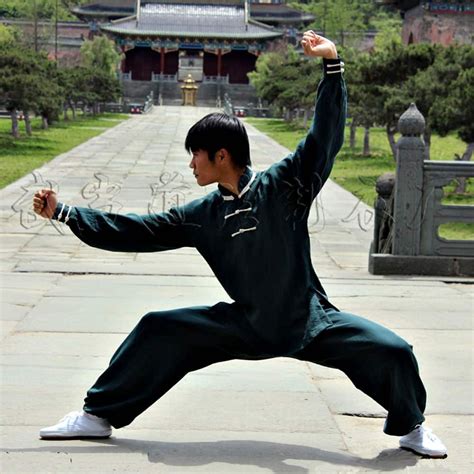 Handmade Wudang Tai Chi Uniform 3 Buttons Collar Oak Green With