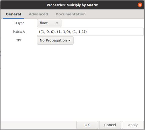 File Multiply By Matrix Basic Example Settings Png GNU Radio