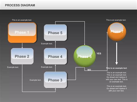 Process Flow Chart For PowerPoint By PoweredTemplate Com