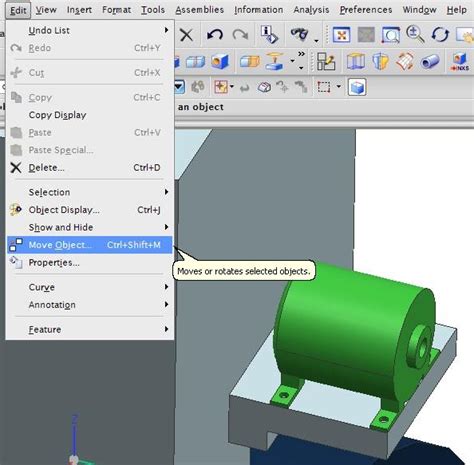 Move Copy Rotate Using Dynamic Handle On Nx 6 Above ~ Unigraphics
