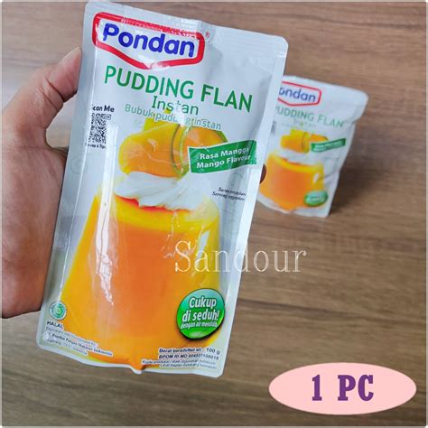 Pondan Pudding Flan Mangga 100 Gr Bubuk Puding Instan Pouch Shopee Indonesia