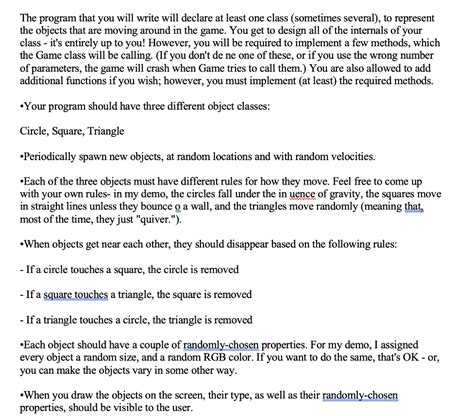 I Need To Create Python Classes To Create Objects