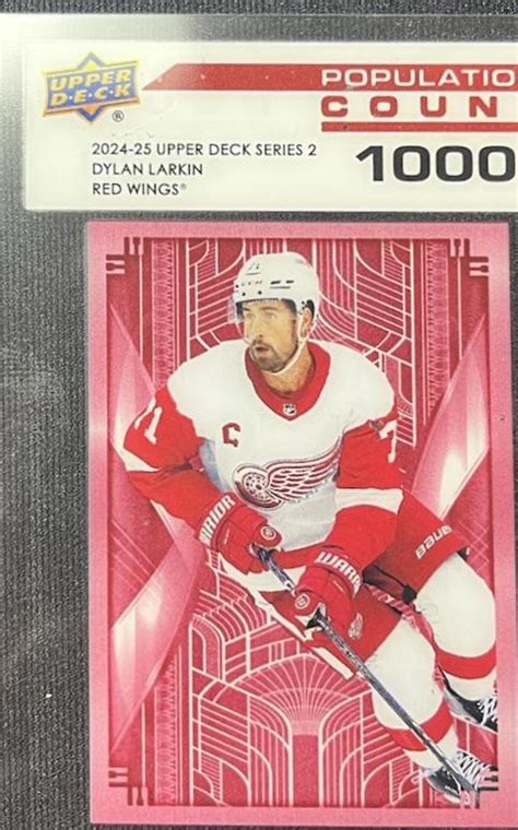 Dylan Larkin [50] Pc 50 Prices 2024 Upper Deck Population Count