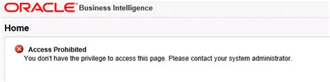 obiee 12c access prohibited for active directory user