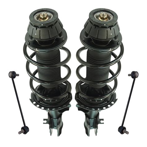 Trq Front Loaded Complete Strut Spring Assembly Sway Bar Link Kit For