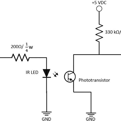 Infrared Phototransistor Circuit Download Scientific Diagram
