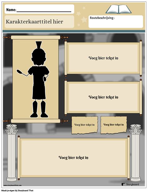 Nieuwe Create Page Character Map Template 1 Storyboard