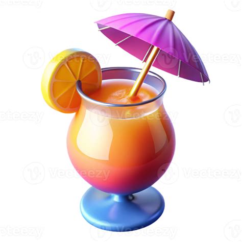 Dramatic Classic 3d Render Of Summer Cocktail High Resolution 56476706 Png