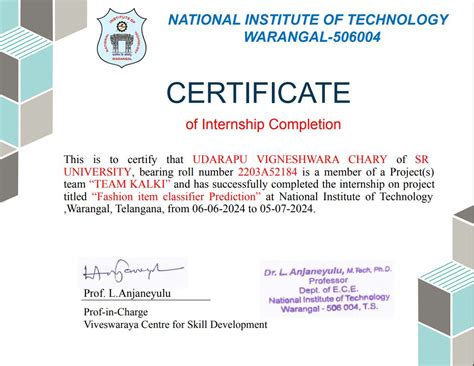 Udarapu Vignesh On Linkedin Internship Nitwarangal Webdevelopment