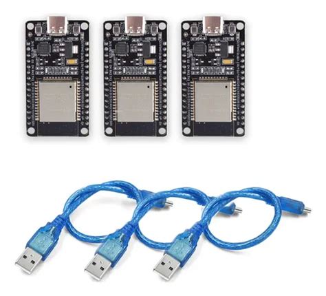 3 Ódulo Esp32 Wifi Bluetooth 42 Ble Nodemcu Con Cable Usb Meses Sin Interés