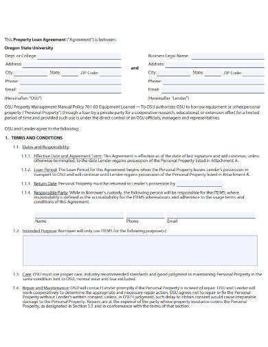 10 Free Property Agreement Samples To Download