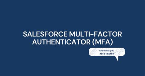 salesforce multi factor authentication and what you need to know