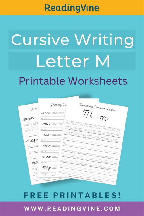 Cursive Writing Letter M