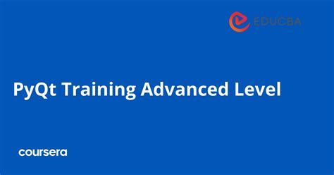 Pyqt Training Advanced Level Coursera