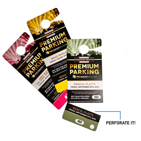 Custom Parking Passes And Permits Hanging Tags Decals And Rfid