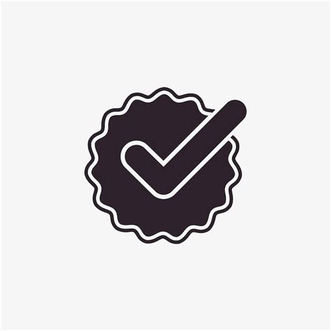 premium vector approval check icon buttons of validation icons black in white background