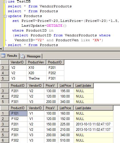 bod idv tw小書製作 SQL語法在Update命令裡面使用Select的結果作為更新資料的條件