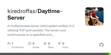 github kiredroffas daytime server a multiproccess server client