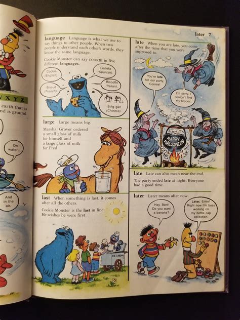 Big Birds Sesame Street Dictionary Volumes Vintage Book Etsy