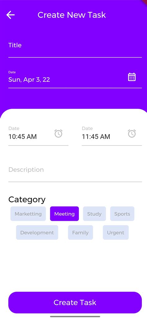 task management ui using flutter