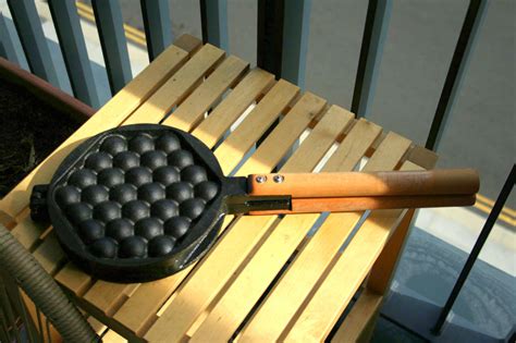 Чугунная пресс форма для гонконгских вафель Вафельница