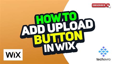 How To Add Upload Button In Wix 2025 Youtube