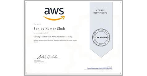 Sanjay Raj Shah On Linkedin Aws Coursera Aws Awscertified