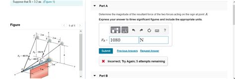 Solved Suppose That H 3 2 M Figure 1 Part A Determine
