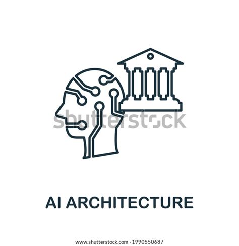 Ai Architecture Line Icon Creative Outline Stock Vector Royalty Free 1990550687 Shutterstock
