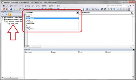 First Letter Uppercase Only Access Form Vba And Vbnet Tutorials