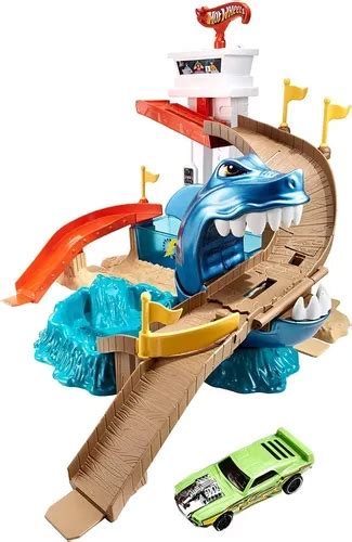 Pista Tiburon Hotwheels Mandibulas Extremas Color Shifters Cuotas Sin