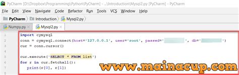 การเชื่อมต่อ python3 กับ ฐานข้อมูล mysql รับสอนเขียนโปรแกรม php mysql