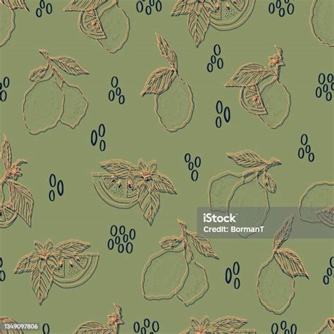 벡터 매끄러운 패턴 레몬과 배경에 슬라이스 레몬 배경 직물 종이 직물 초대장 웹 페이지를위한 여름 레몬 패턴 0명에 대한 스톡 벡터 아트 및 기타 이미지 Istock