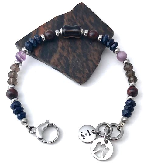 Cancer Immune System Recovery Healing Crystal Reiki Gemstone Bracelet Spiritual Diva Jewelry