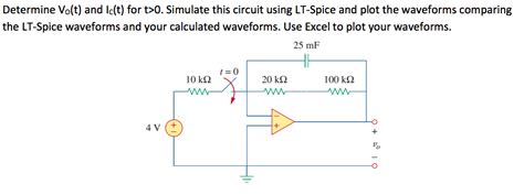 Solved Determine Vo T And Ic T For T O Simulate This Chegg Com