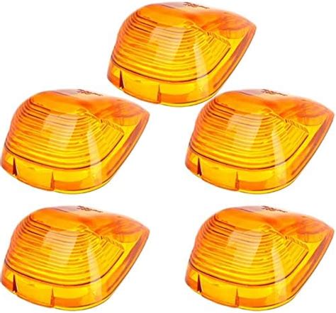 Lbrst 5pcs Cab Marker Light Amber Cover Cab Roof Running