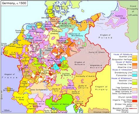 German States During This Time Historical Maps Germany Map