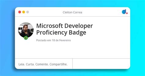 Microsoft Developer Proficiency Badge