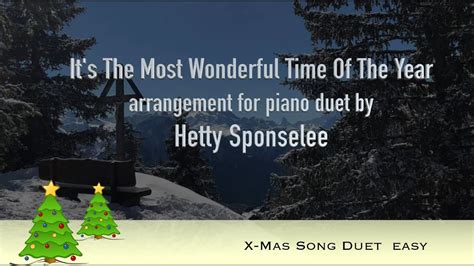 The Most Wonderful Time Of The Year A Williams Didi Sponselee And Hetty Sponselee Youtube