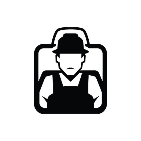 Premium Vector Heavy Equipment Operator Icon Simple Vector Illustration