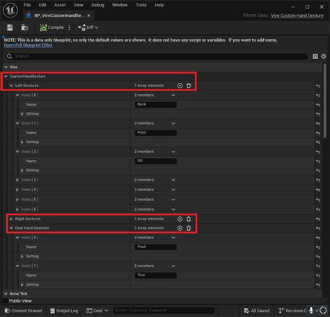 Unreal Engine Custom Hand Gesture Vive Openxr Developer Resources