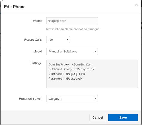Registering An Algo 8301 To A Paging User Extension Support