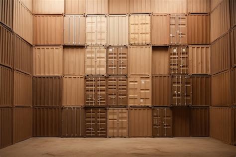 Premium Ai Image Stacked Containers Concept Of Logistics And