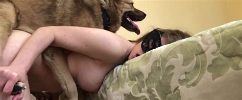 Beautiful Masked Girl With Her Horny Dog
