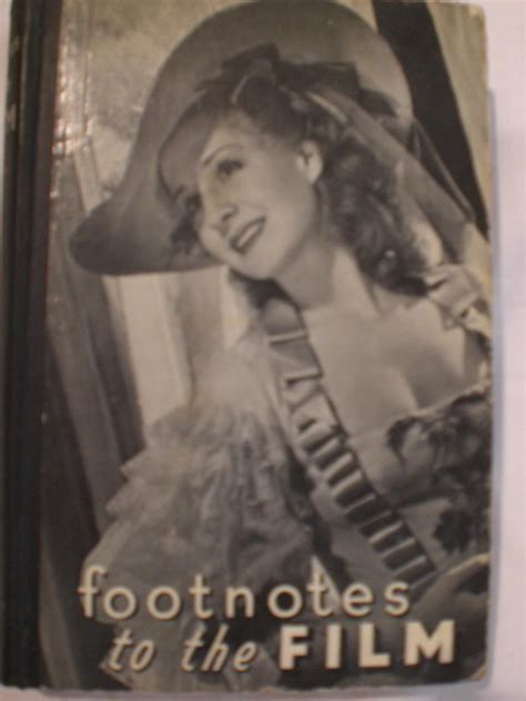 Footnotes To Film By Davy Charles Very Good Hardcover 1938 1st