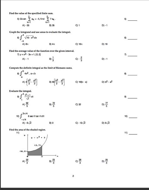 solved find the value of the specified finite sum given